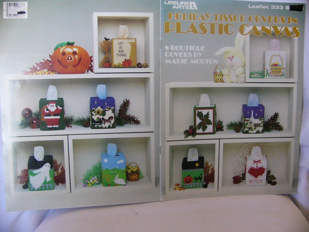 Plastic Canvas Tissue Covers Boxes Patterns Holidays Christmas Easter ...