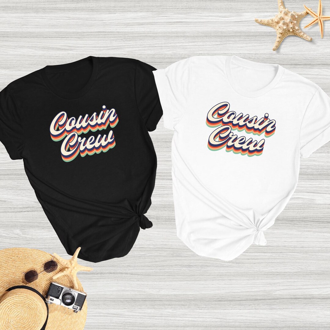 Retro Cousin Crew Shirt, Personalized Family Reunion Matching Tee - Etsy
