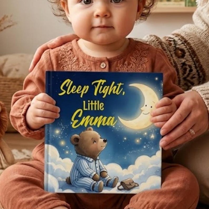 Personalized Bedtime Story Book for Toddlers, Custom Name Kids Gift ...