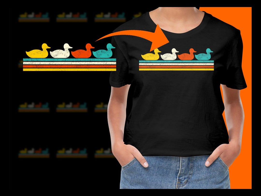 Retro Duck PNG, Free Commercial Use, Instant Download - Etsy