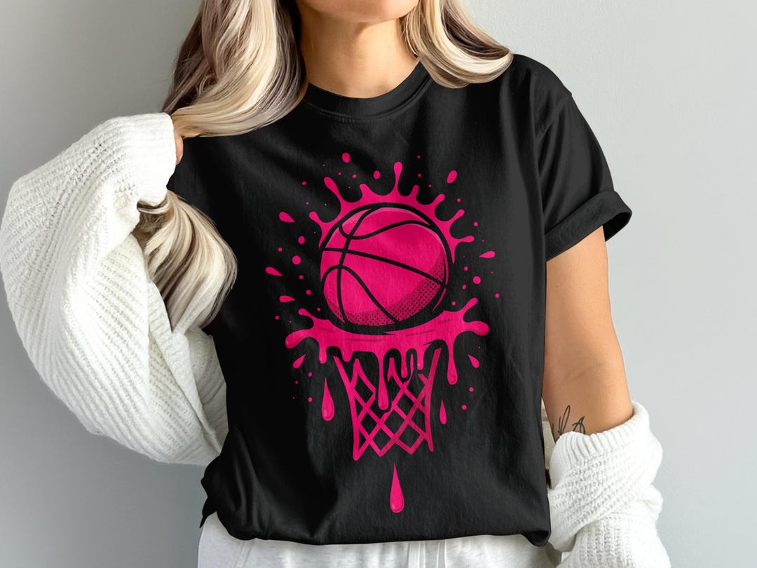 Pink Basketball Hoop Drip 2 PNG, Free Commercial Use, Instant Download ...