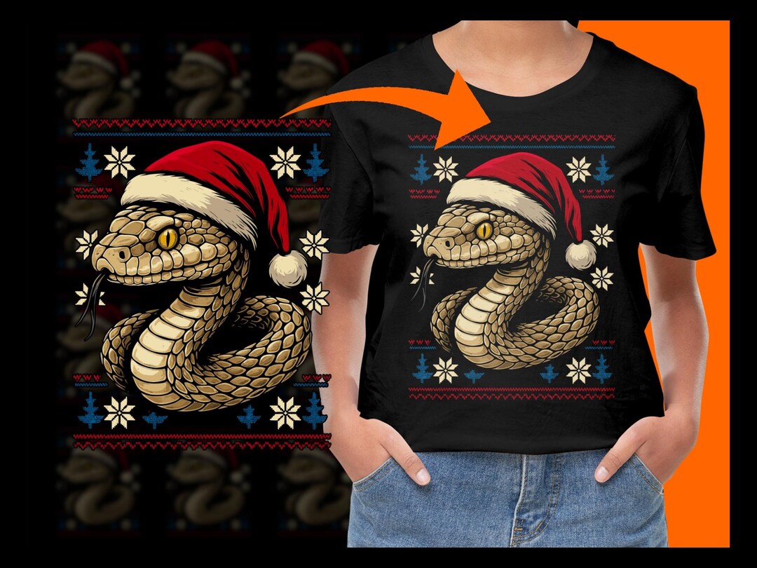 Ugly Christmas Snake Santa Hat PNG, Free Commercial Use, Instant ...