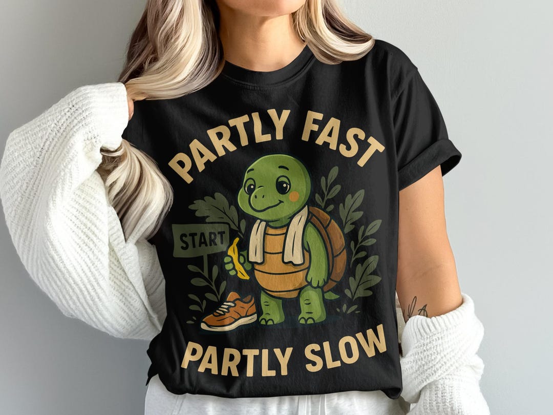 Partly Fast Partly Slow Funny Turtle Running PNG, Free Commercial Use ...