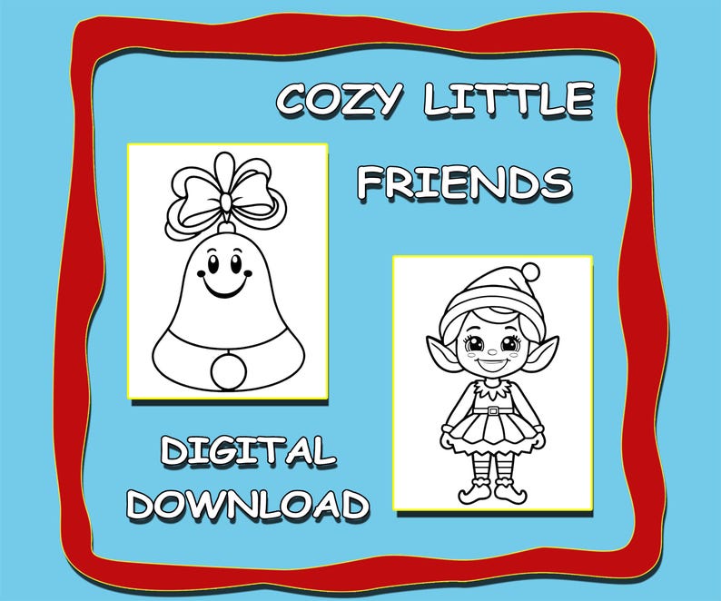 Printable Christmas Coloring Pages for Kids, Easy Colouring Holiday ...