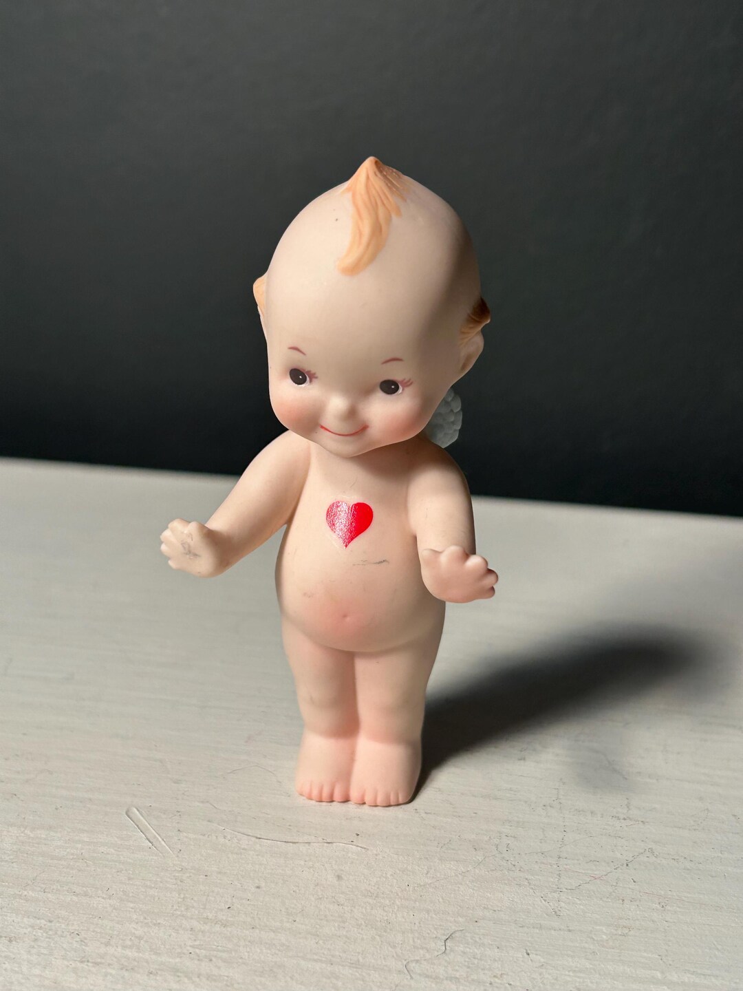 Vintage Kewpie Doll Figurine, Classic Bisque/ceramic Cupid Baby With ...