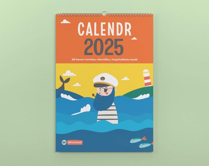 Welsh Language Calendar 2025 - Calendr Cymraeg 2025 - Calendr Wal Y ...