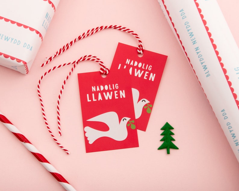 Modern Welsh Christmas Wrapping Paper Welsh Nadolig Llawen - Etsy