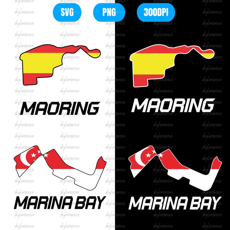 F1 Track SVG PNG Bundle, 2026 Formula 1 Circuits With Flags, Digital Download - Etsy Australia