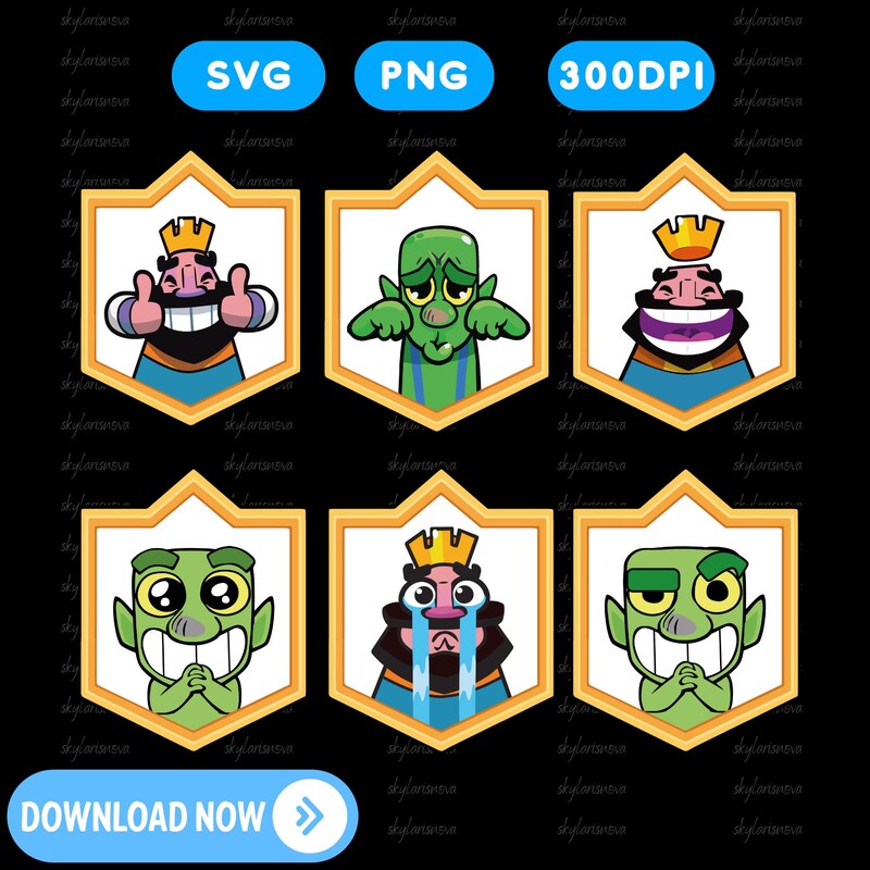 Clash Royale Stickers - Etsy