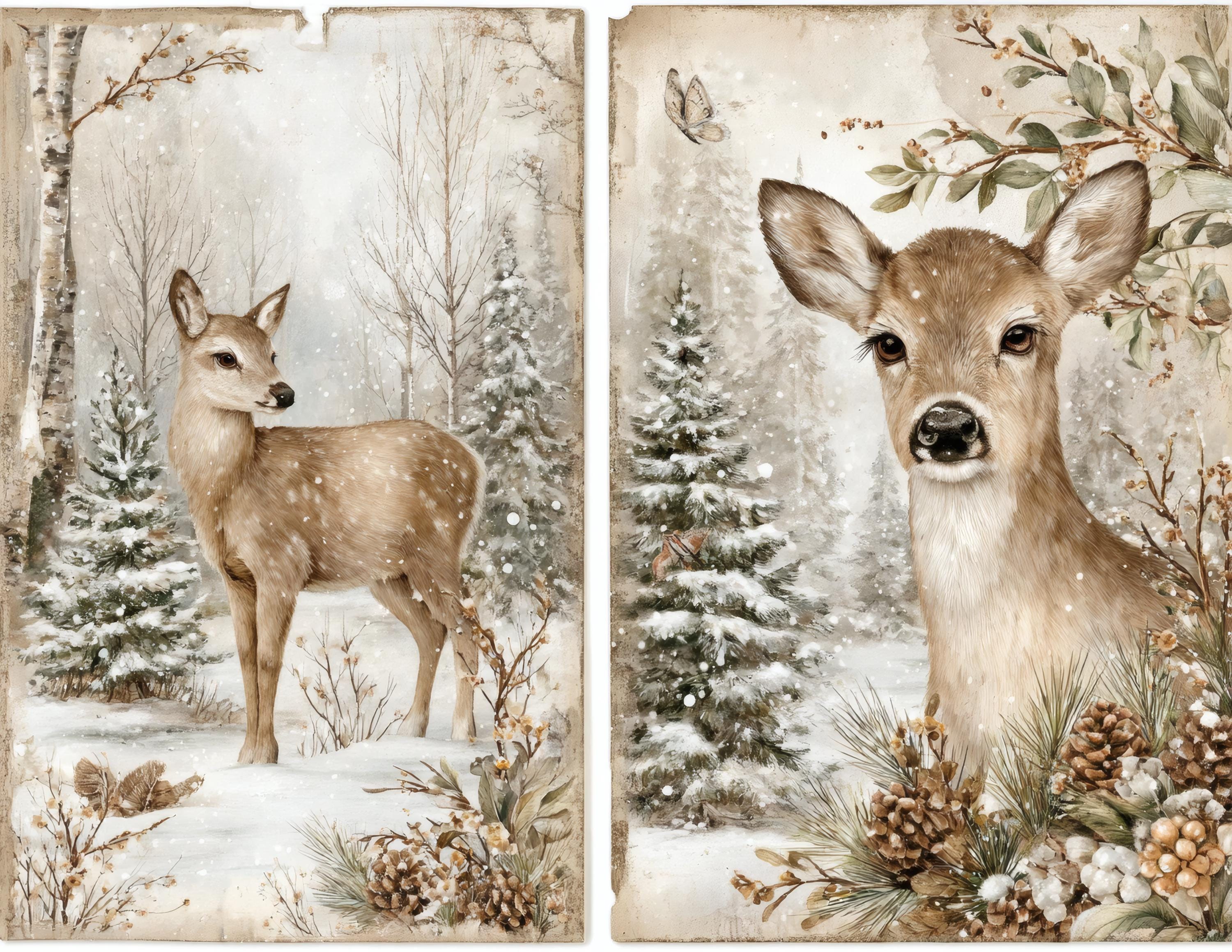 Snowy Winter Junk Journal Kit, 40 Christmas Wonderland Pages, Holiday ...