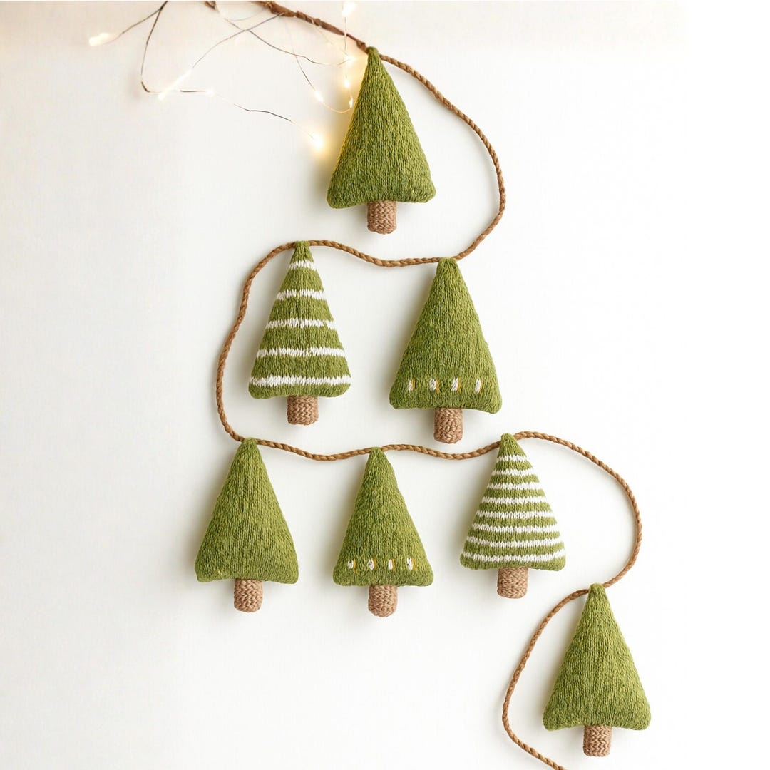 Mini Christmas Tree Knitting Pattern PDF Easy Beginner Last Minute Gift ...