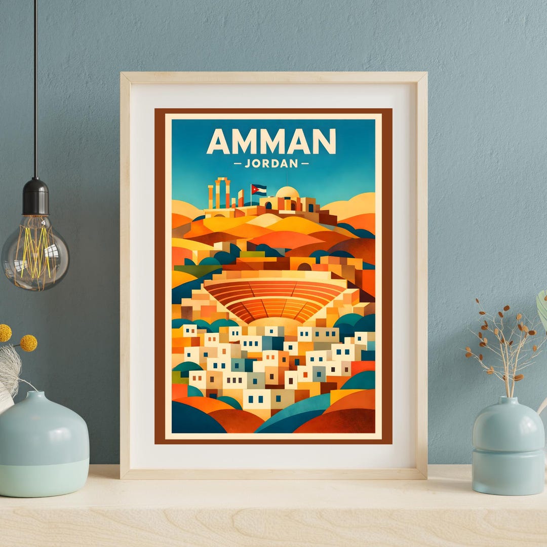 Amman Jordan Travel DIGITAL DOWNLOAD Poster - Etsy