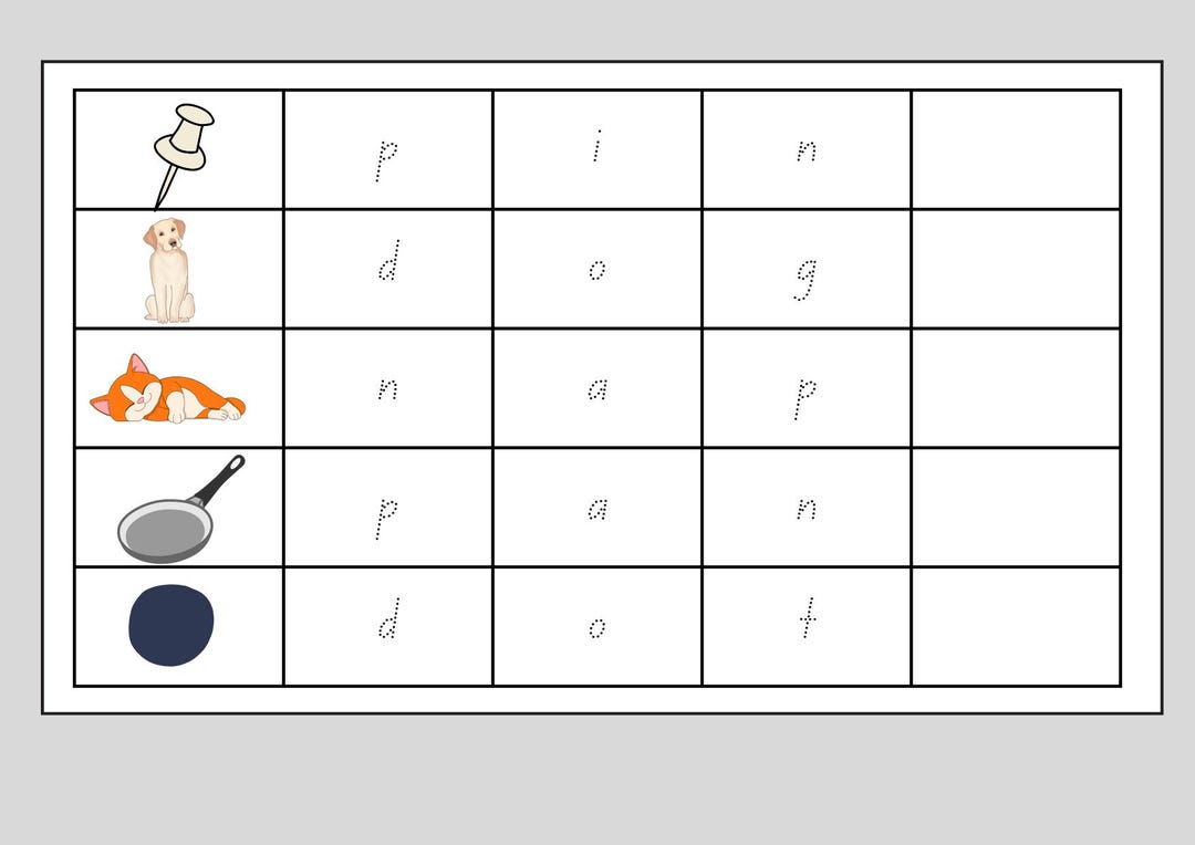 CVC Worksheets EYFS - Etsy