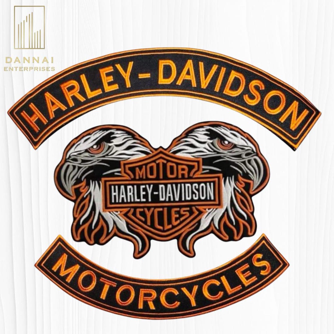 Harley-davidson Double Eagle Patch With Top & Bottom Rockers ...