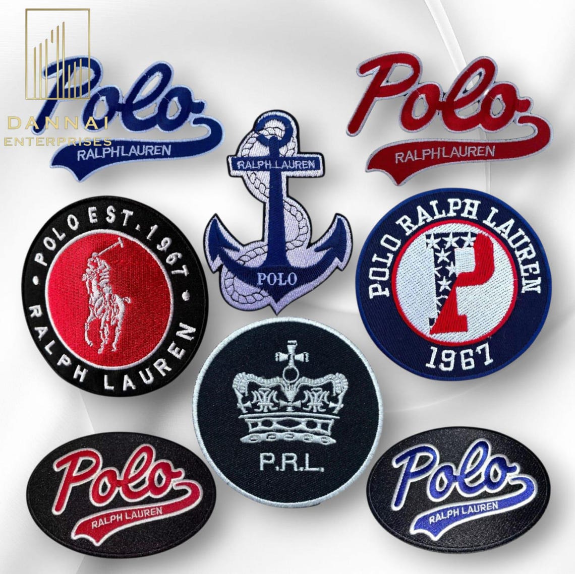 Polo Ralph Lauren Embroidered Patches – 8 Piece Iron-on Set - Etsy