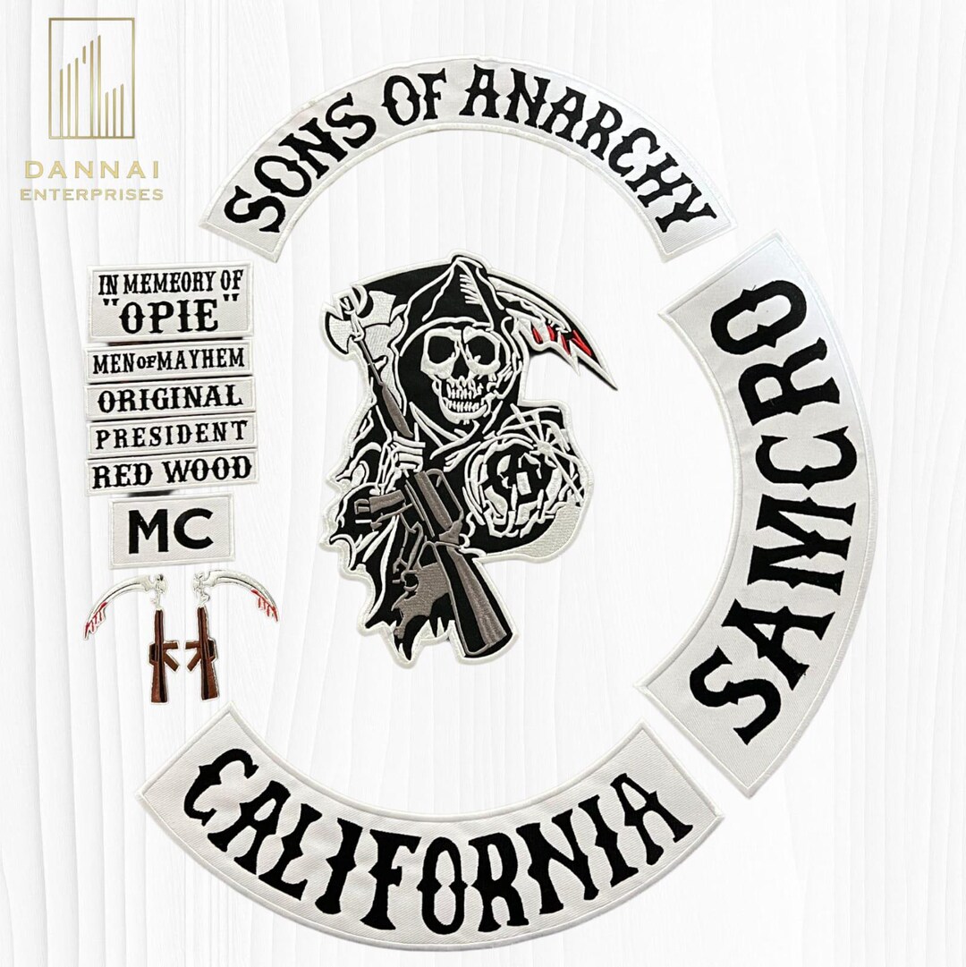 Son of Anarchy Grim Rapper California Samcro Mc Set of 12 Pcs ...