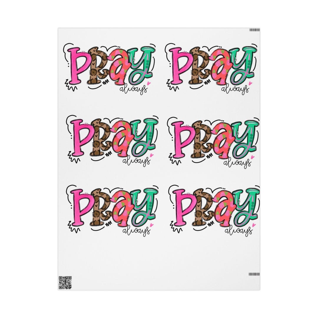 Play Always Graffiti Pattern Wrapping Paper | Colorful Repeat Print - Etsy