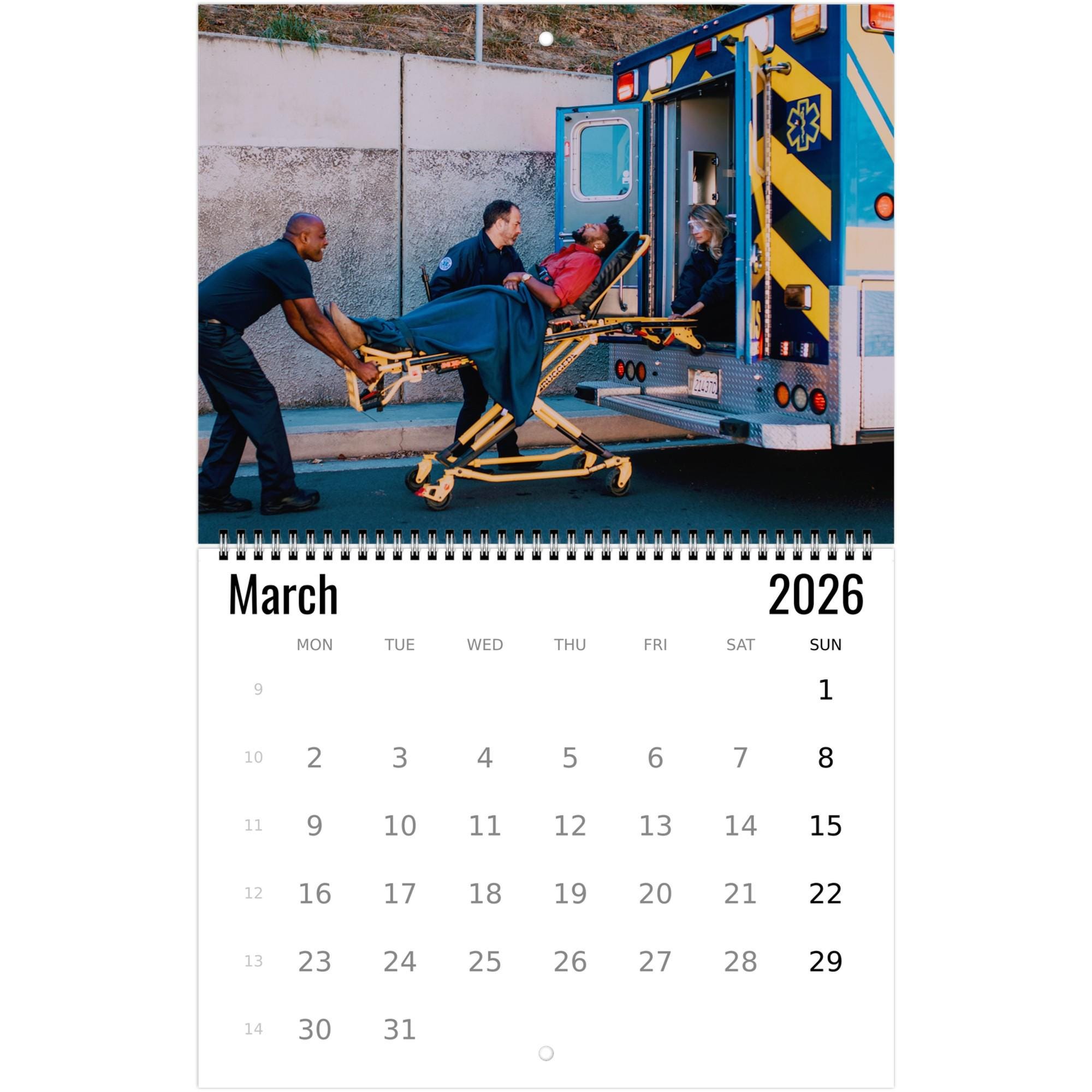 Paramedic Wall Calendar 2026 - Etsy
