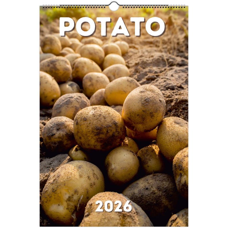 Potato Wall Calendar 2026 - Etsy UK