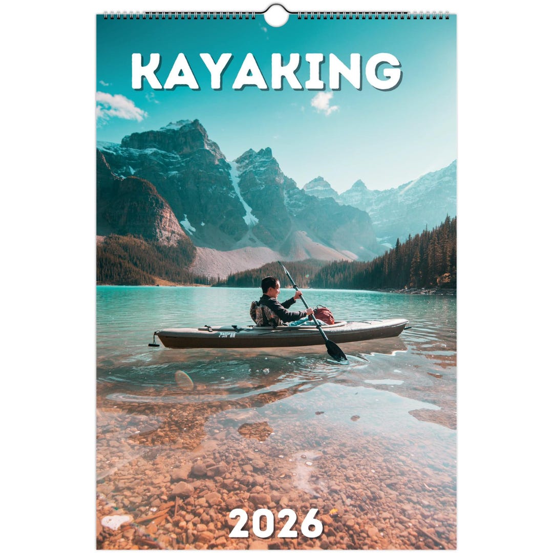 Kayaking Wall Calendar 2026 - Etsy