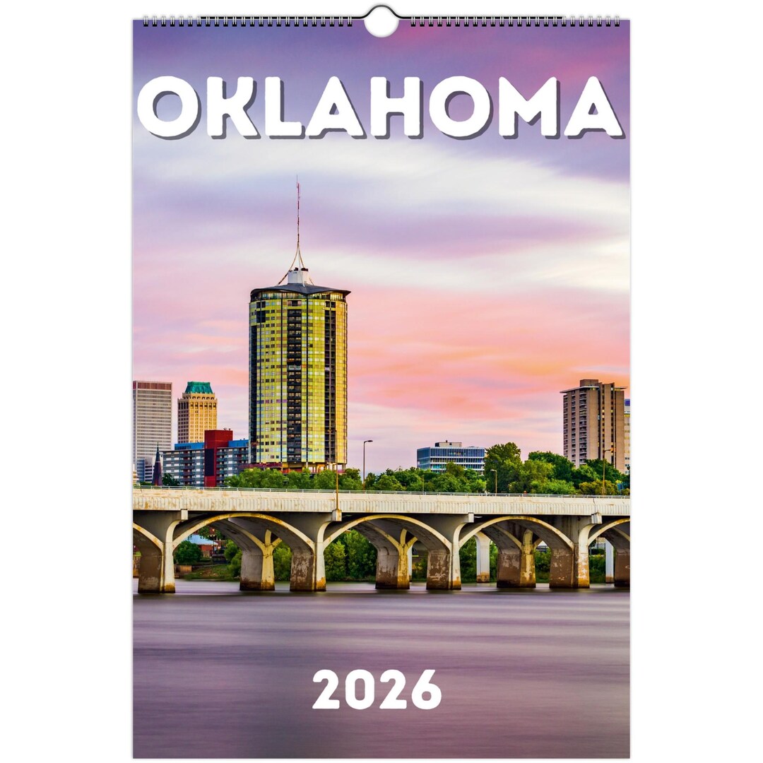 Oklahoma Wall Calendar 2026 - Etsy