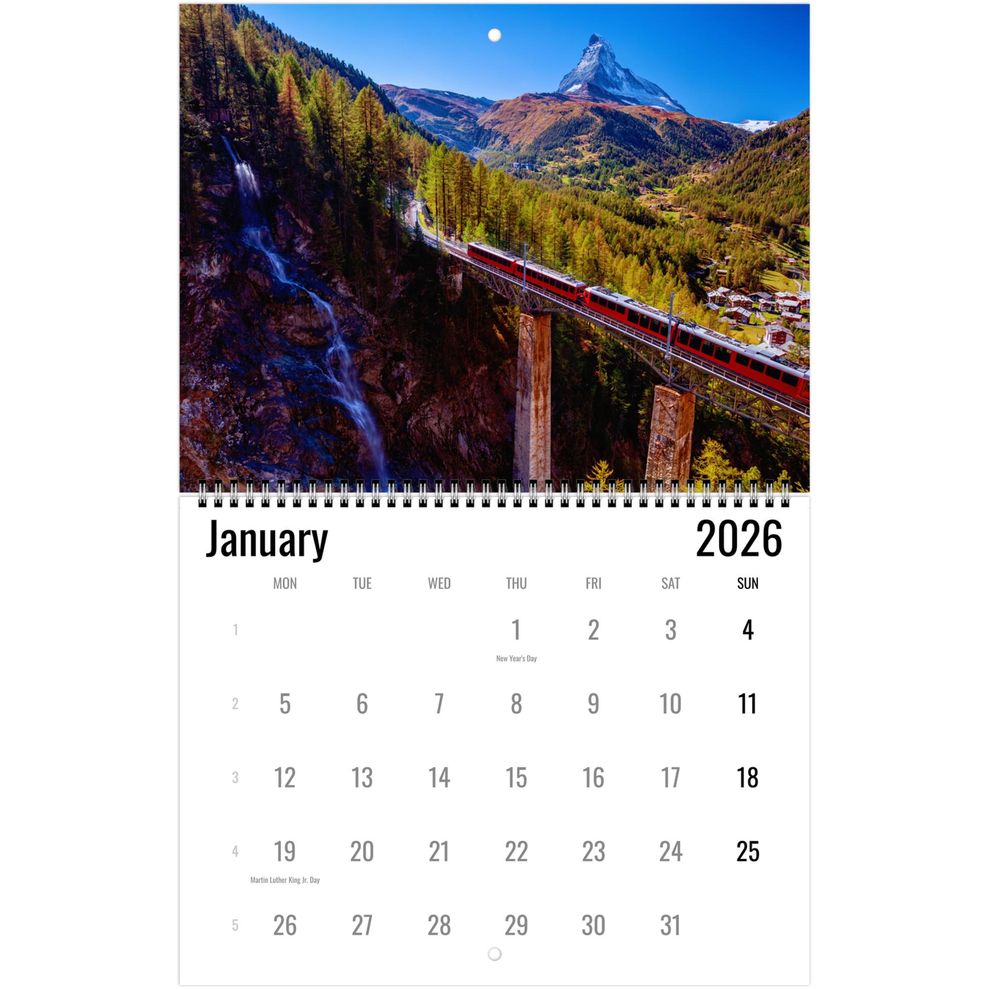 Switzerland Wall Calendar 2026 - Etsy