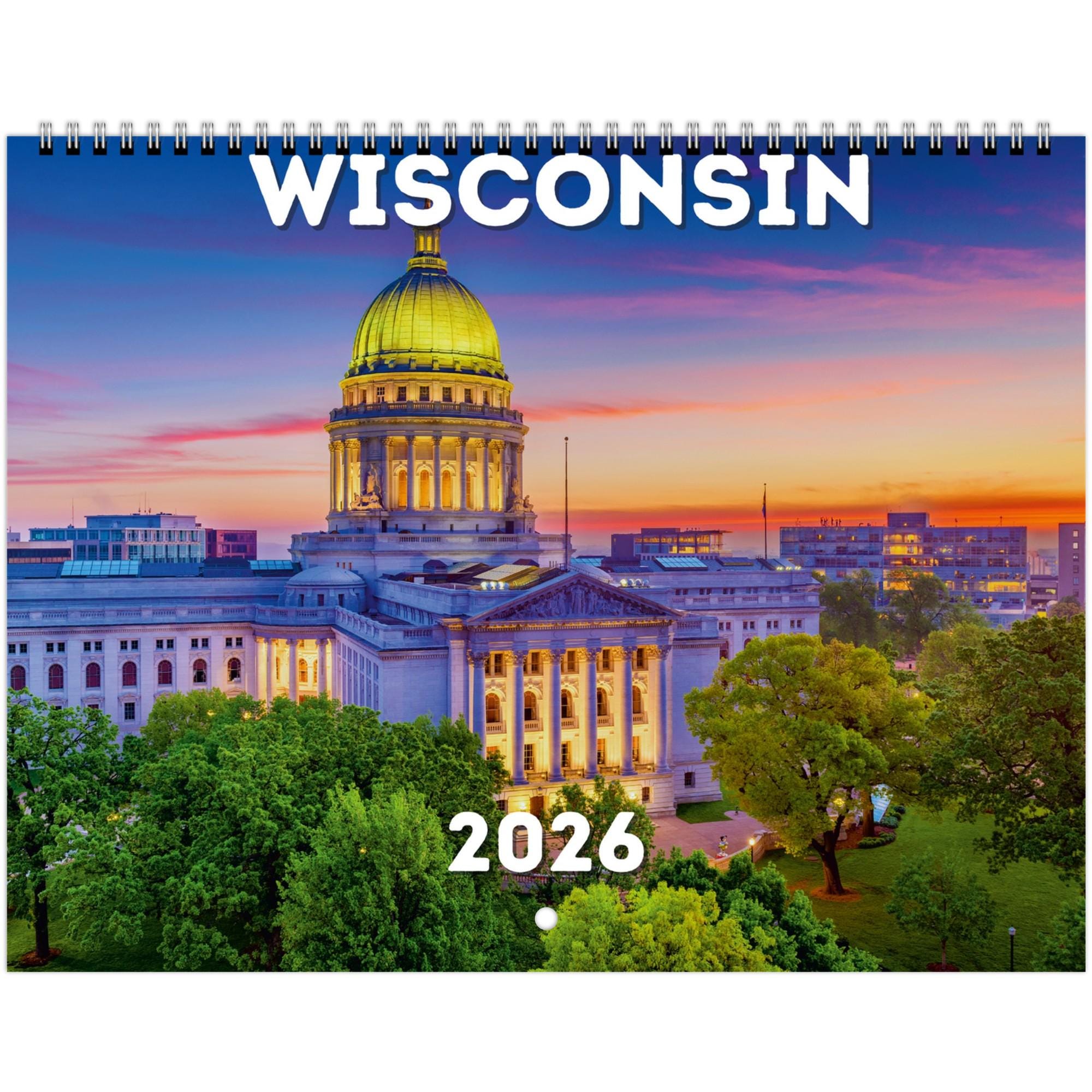 Wisconsin Wall Calendar 2026 - Etsy