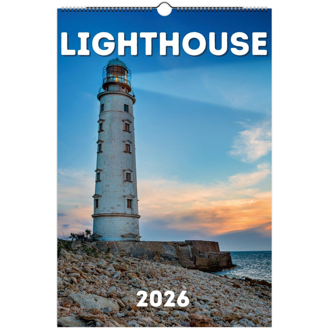 Lighthouse Wall Calendar 2026 - Etsy