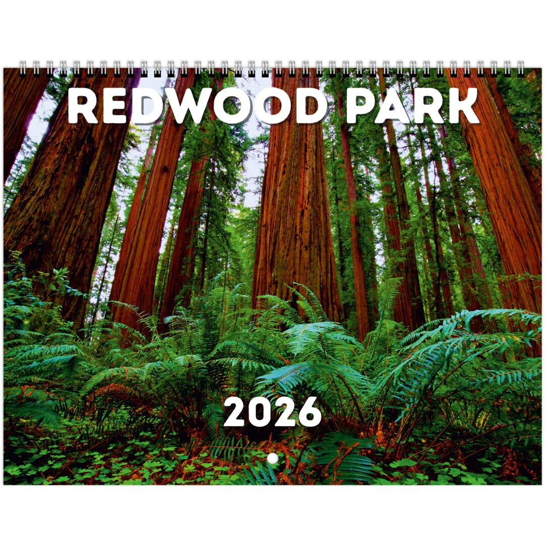 Redwood Park Wall Calendar 2026 - Etsy