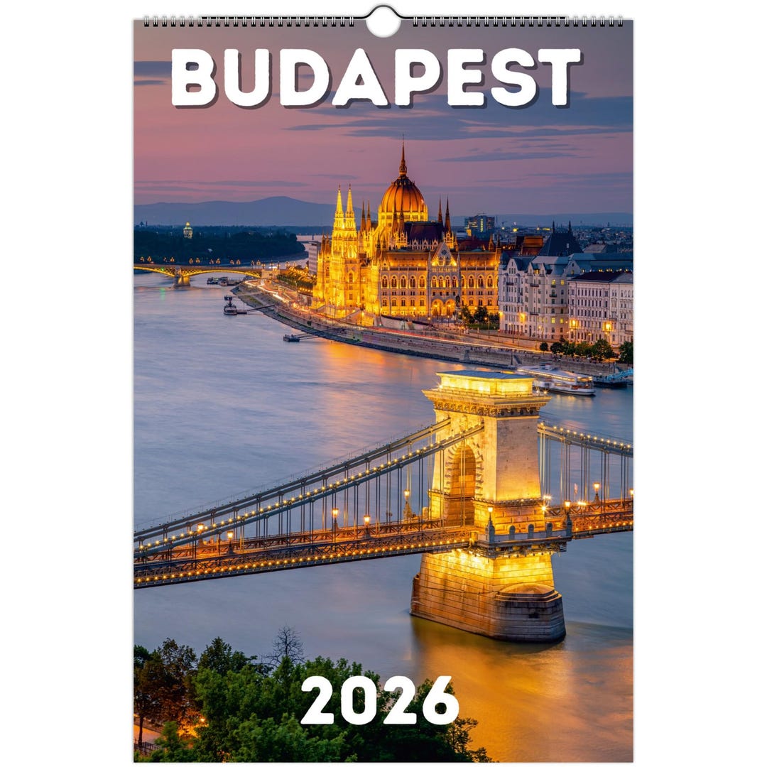 Budapest Wall Calendar 2026 - Etsy