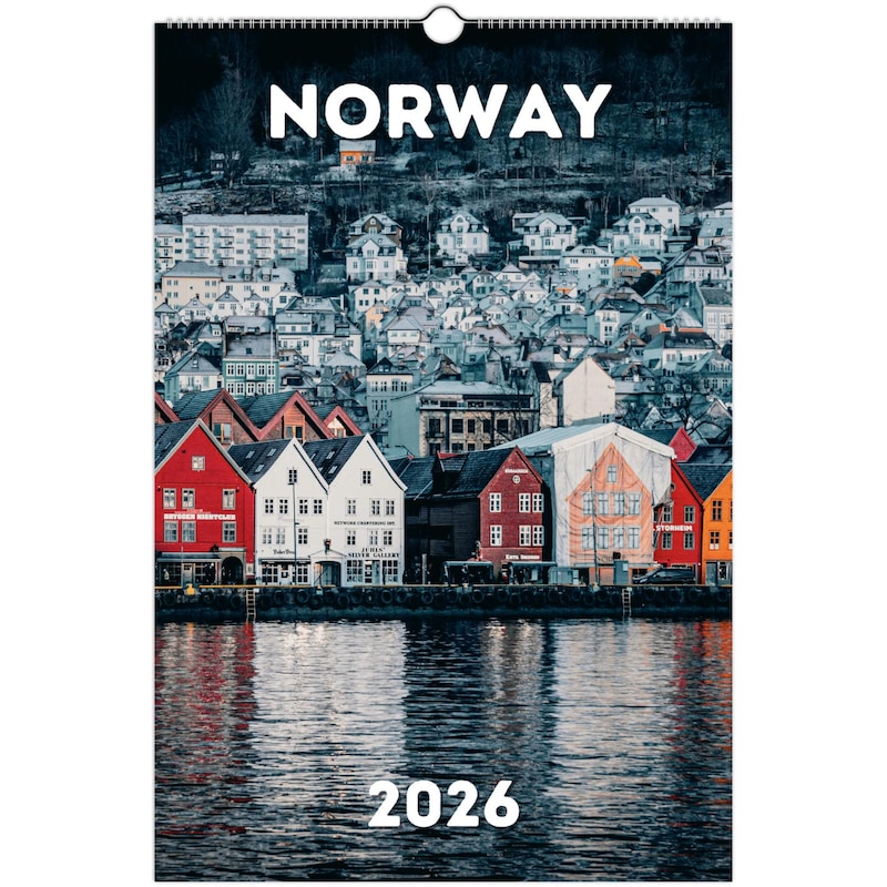 2026 Wall Calendar Norway - Etsy