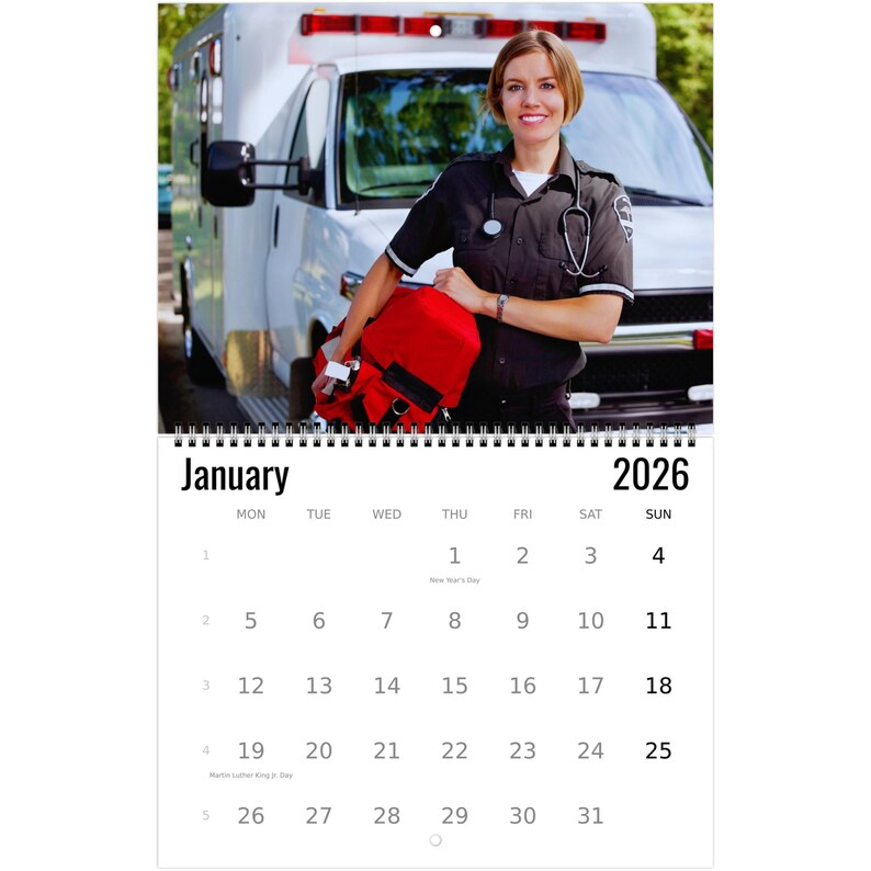 Paramedic Wall Calendar 2026 - Etsy