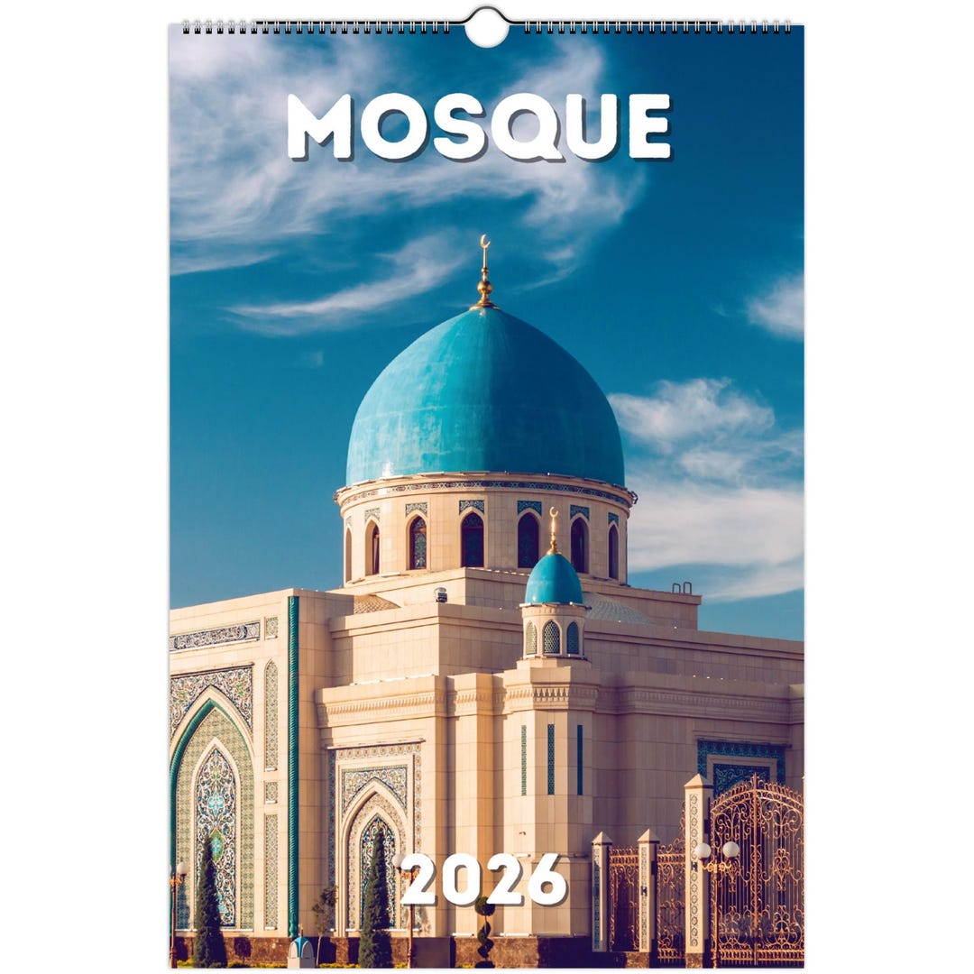 Mosque Wall Calendar 2026 - Etsy