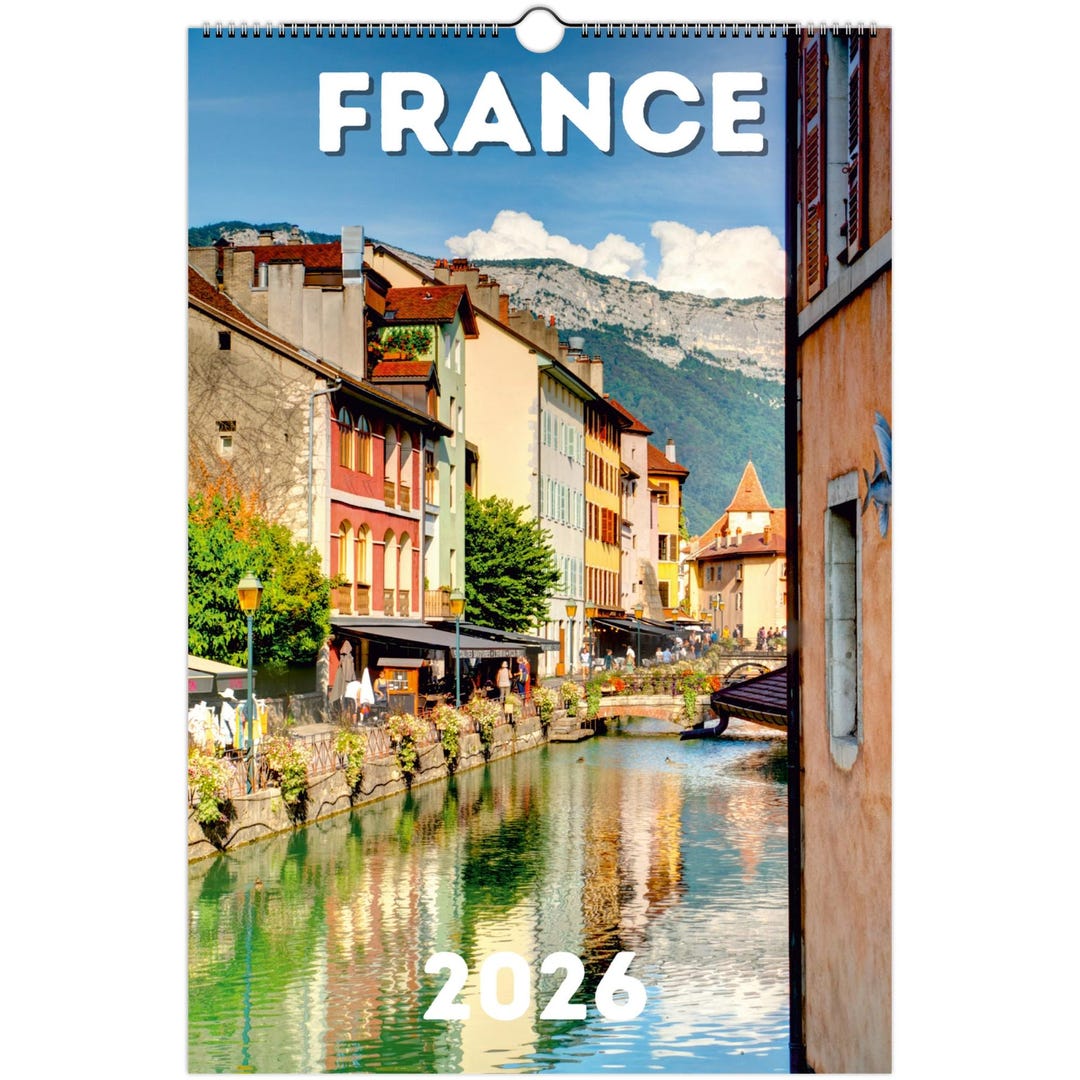 France Wall Calendar 2026 - Etsy