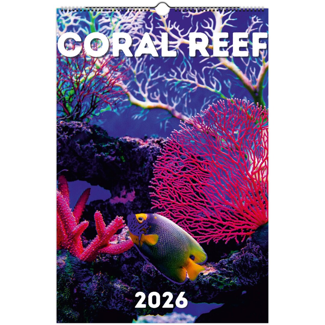 Coral Reef Wall Calendar 2026 - Etsy