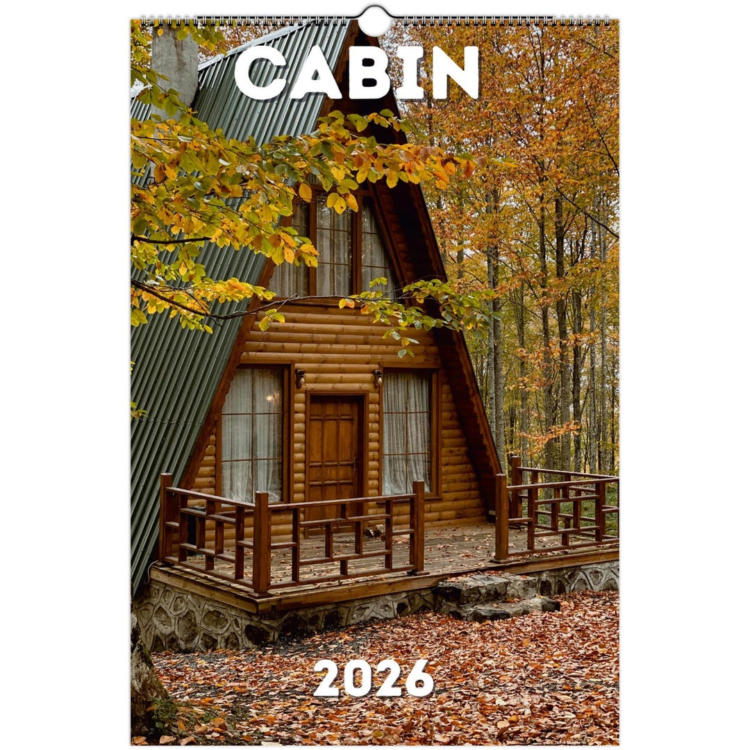Cabin Wall Calendar 2026 - Etsy