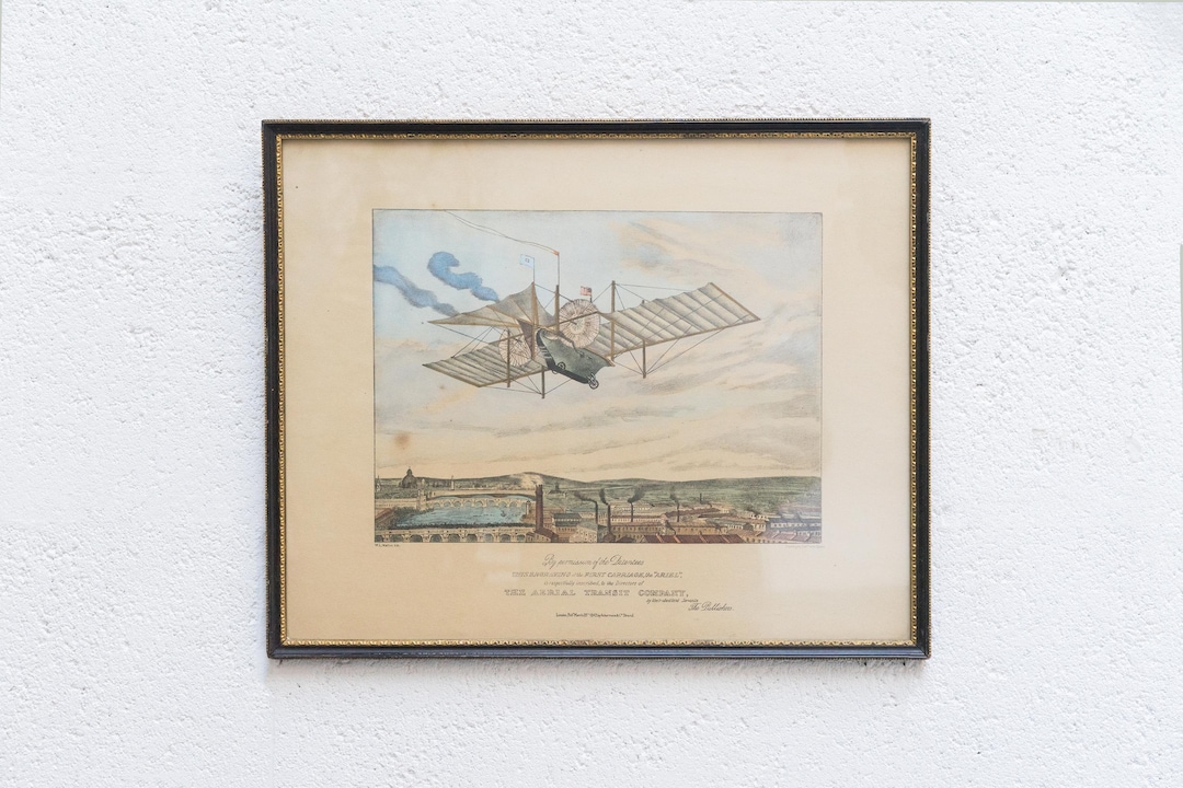 Antique Aviation Print – the First Carriage the “ariel” 1843 – Early ...