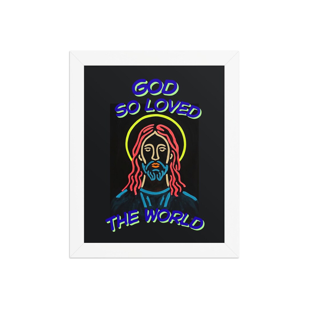 Love Mercy- 8” X 10" Neon Abstract Poster - Etsy