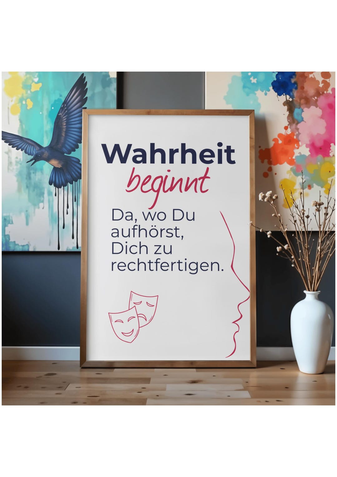 Truth Begins – Minimalist Quote Poster About Self-respect and Inner ...