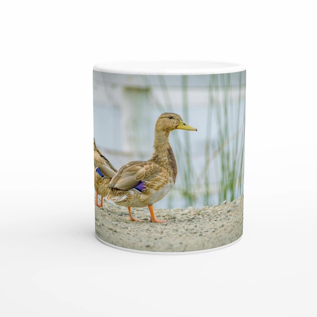 Ceramic Mug With Mallard Duck Portraits – 11oz Lakeside Design - Etsy