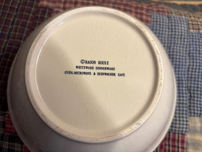 Ragon House Whiteware Mixing Bowl - Etsy