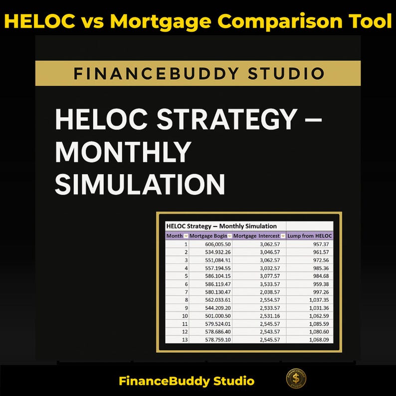 HELOC - Mortgage Payoff Analyzer | Home Equity Loan Planner | Interest ...