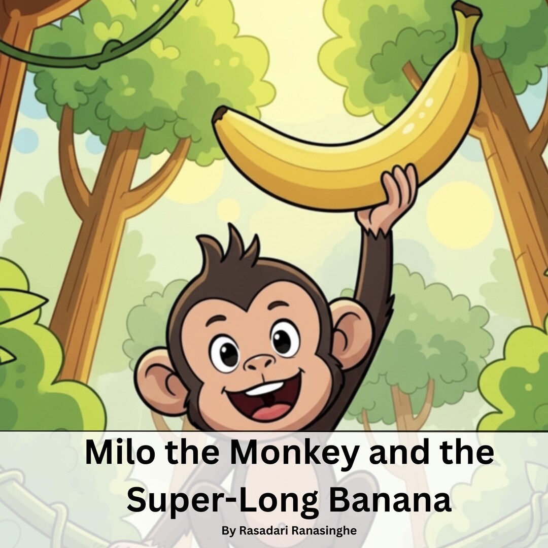 Milo the Monkey and the Super-long Banana - Etsy