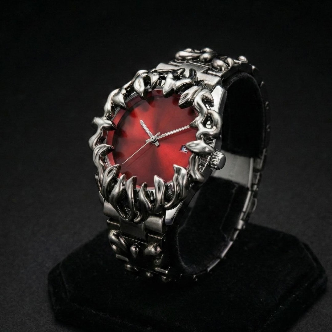 Gothic Watch, Vampire-inspired Wrist Watch, Dark Aesthetic Timepiece ...