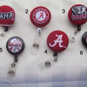 Alabama Beaded Lanyard Crimson Tide ID Badge Holder - Etsy