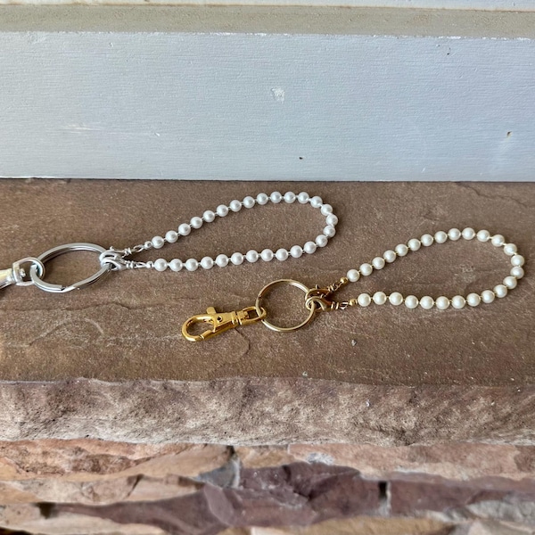 Pearl Key Chain - Etsy