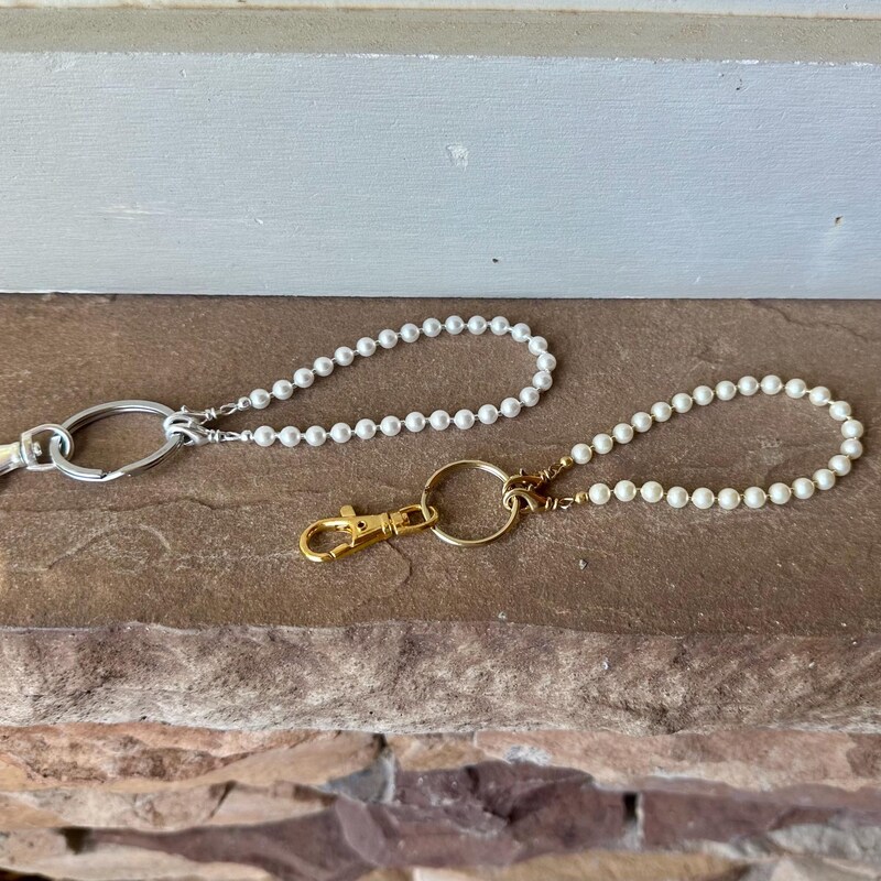 Pearl Key Fob Chain - Etsy