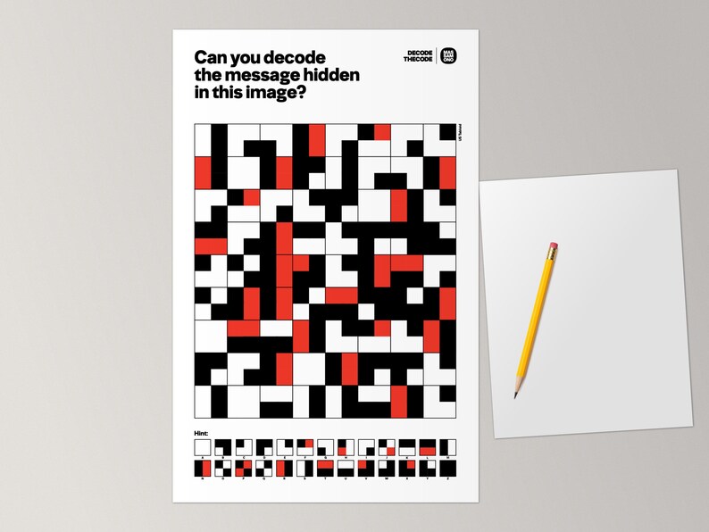Decode the Hidden Message | Visual Cipher Puzzle Printable | Logic ...