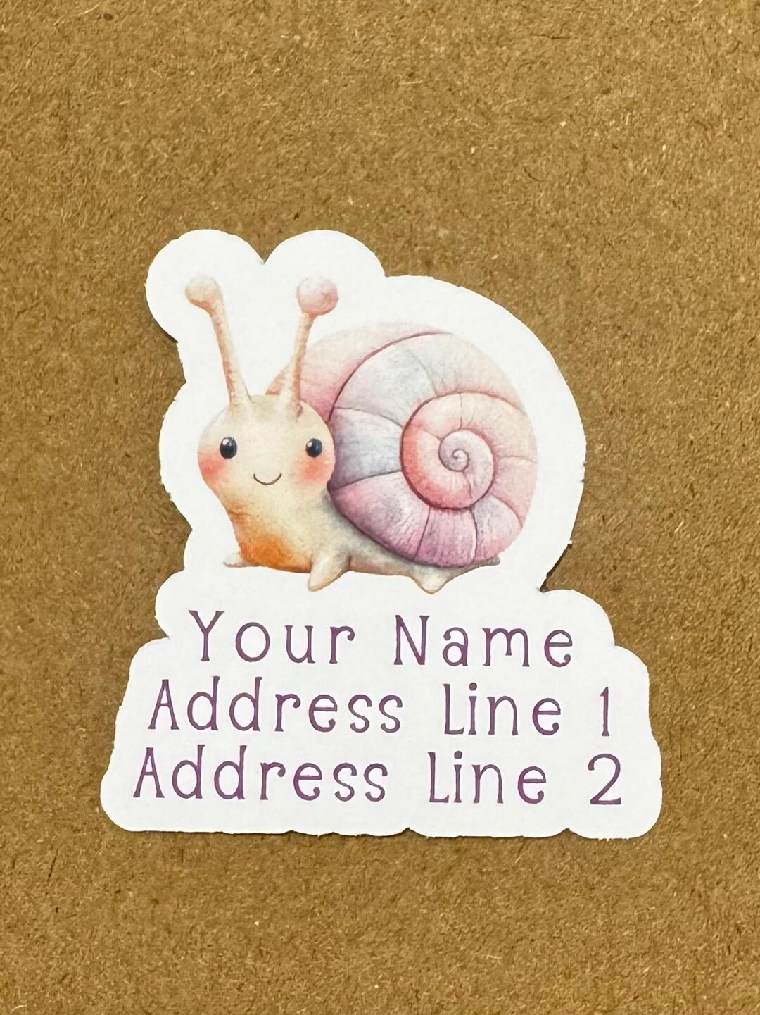 Custom Snail Address Labels, Die Cut Stickers, Happy Mail - Etsy