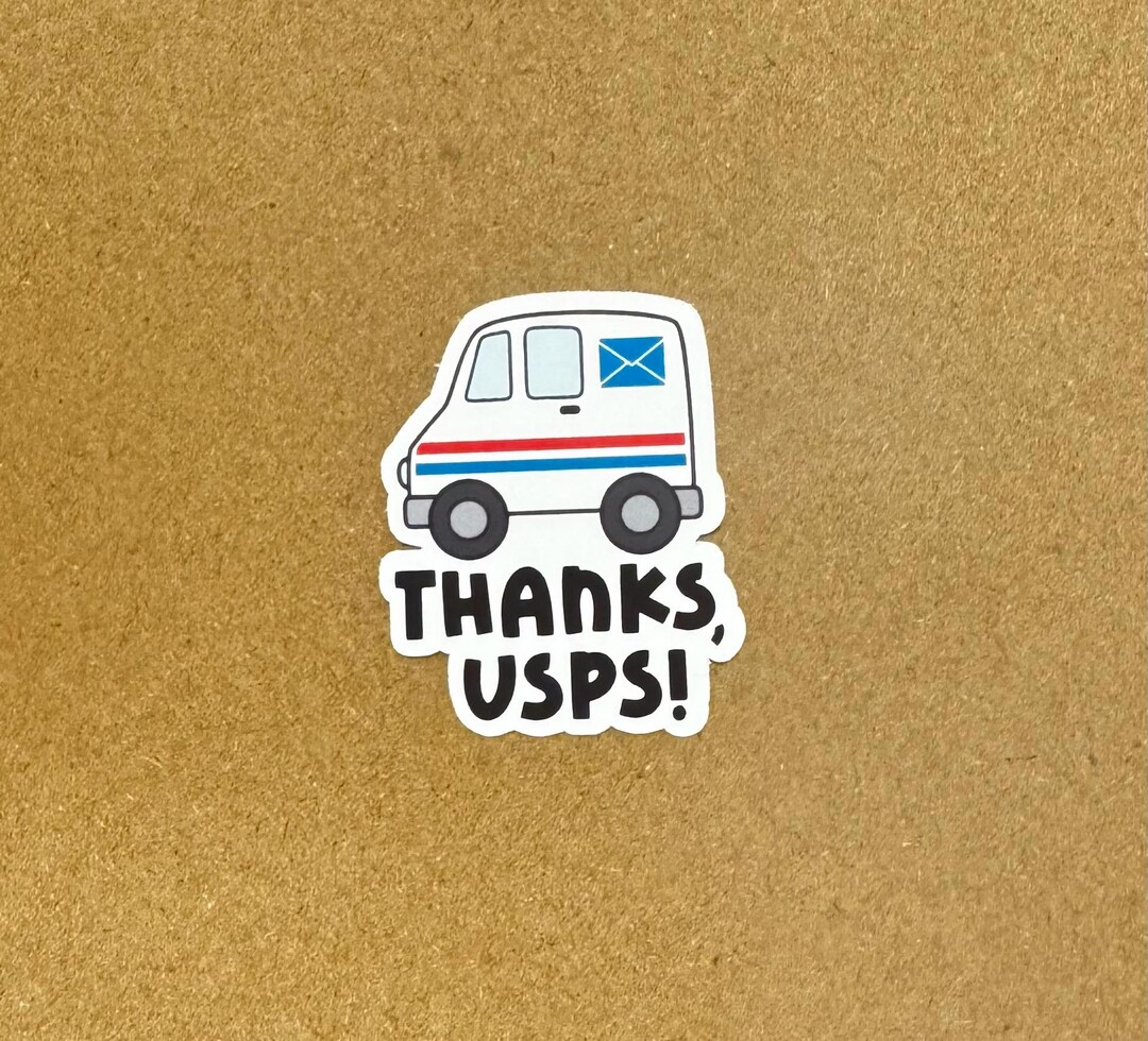Thank You USPS Mail Stickers, Happy Mail, Die Cut Flakes - Etsy
